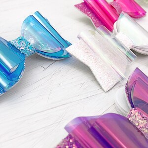 Jelly Bows Glitter Hair Clip Jelly Headband Piggy Clips No | Etsy