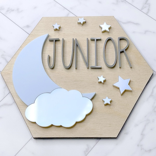Moon Name Sign - Etsy