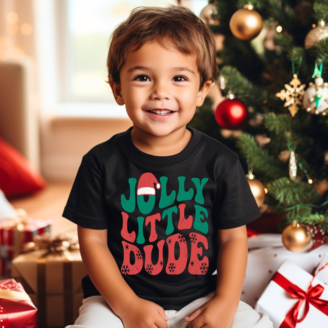 Boys Jolly Little Dude Retro Christmas Shirt - Etsy