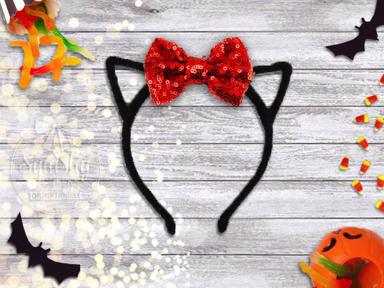 Cat Ear Headband Cat Costume Halloween Cat Ear Headband Etsy