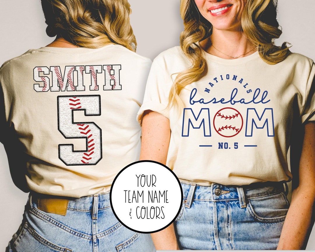 Custom Baseball Mom Shirt Personalize With Players Name and Number - Etsy