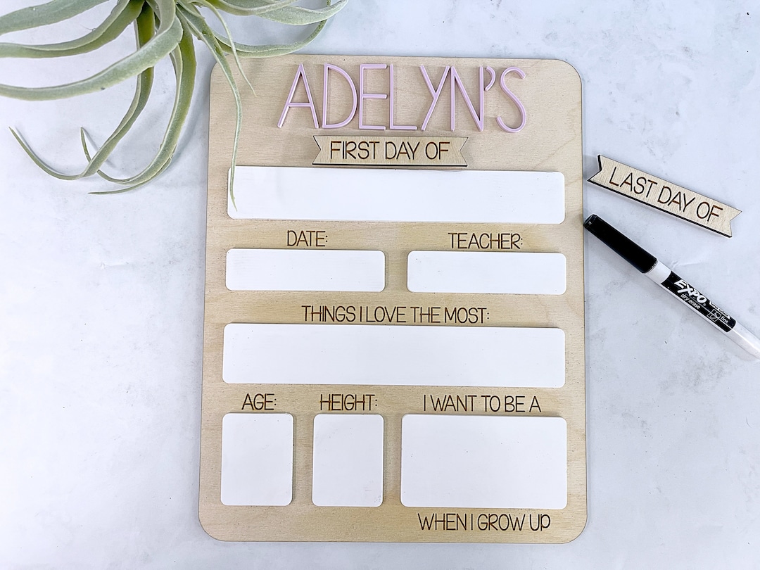 Changeable Back to School Sign and Last Day of School Sign ...