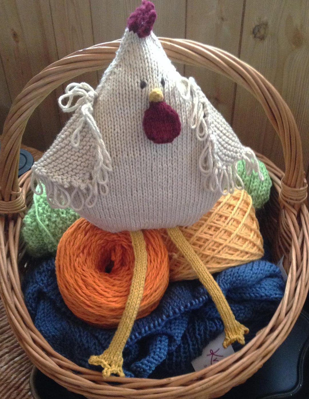 Rooster Knitting Pattern: Folk-art Heirloom Toy or Home Décor (PDF ...