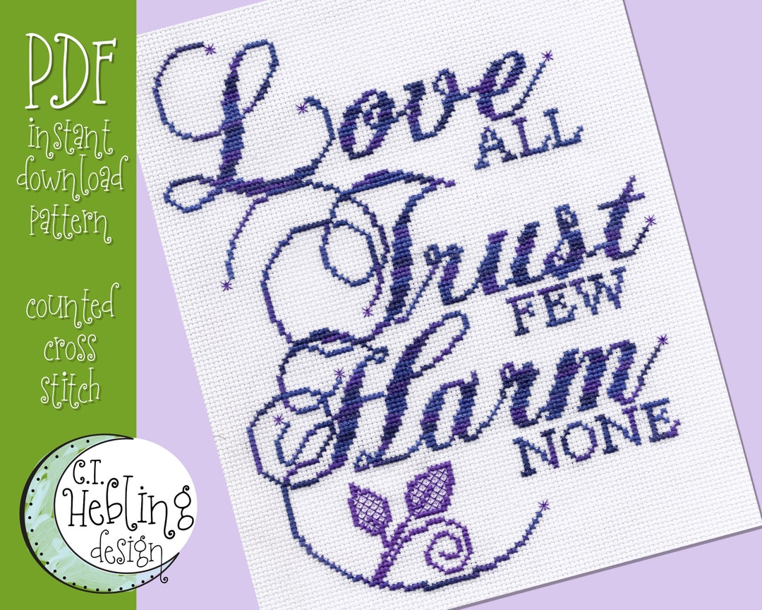 Love All CCX PDF Chart - Etsy