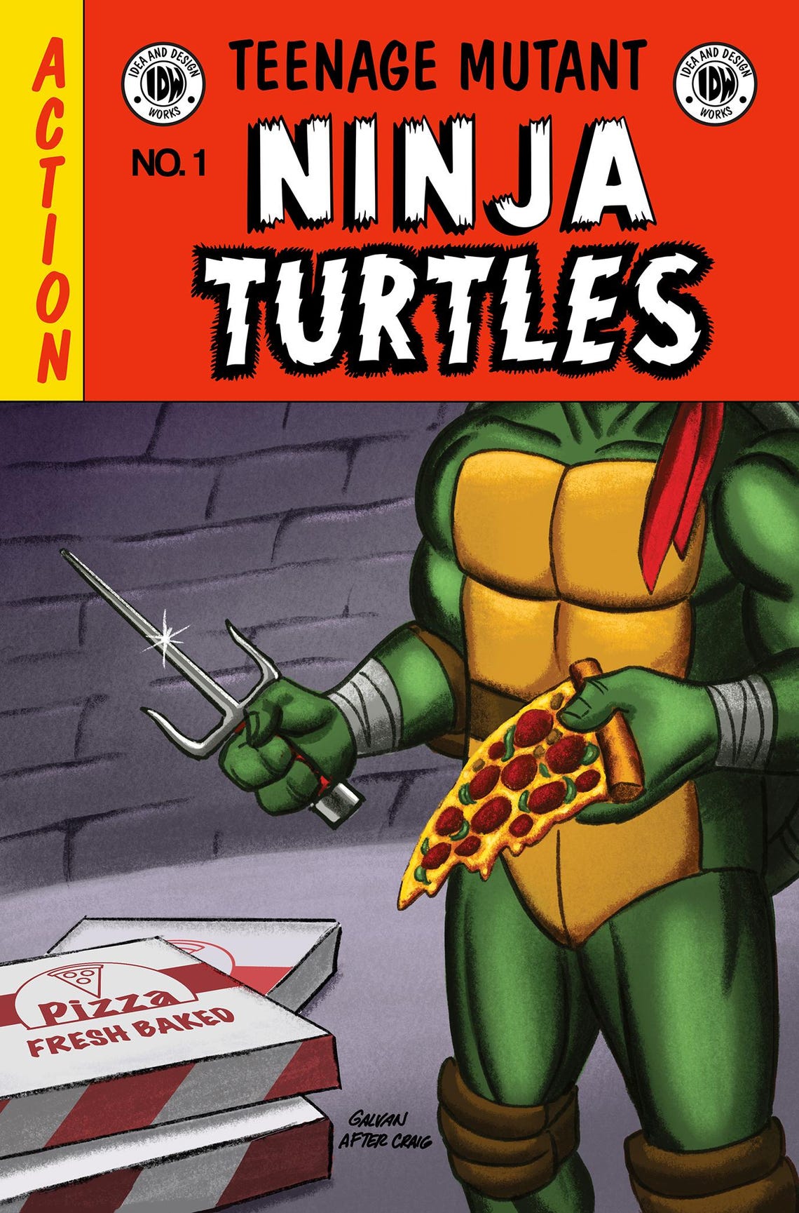Teenage Mutant Ninja Turtles #1: Raphael Crime & Suspense Homage - Etsy
