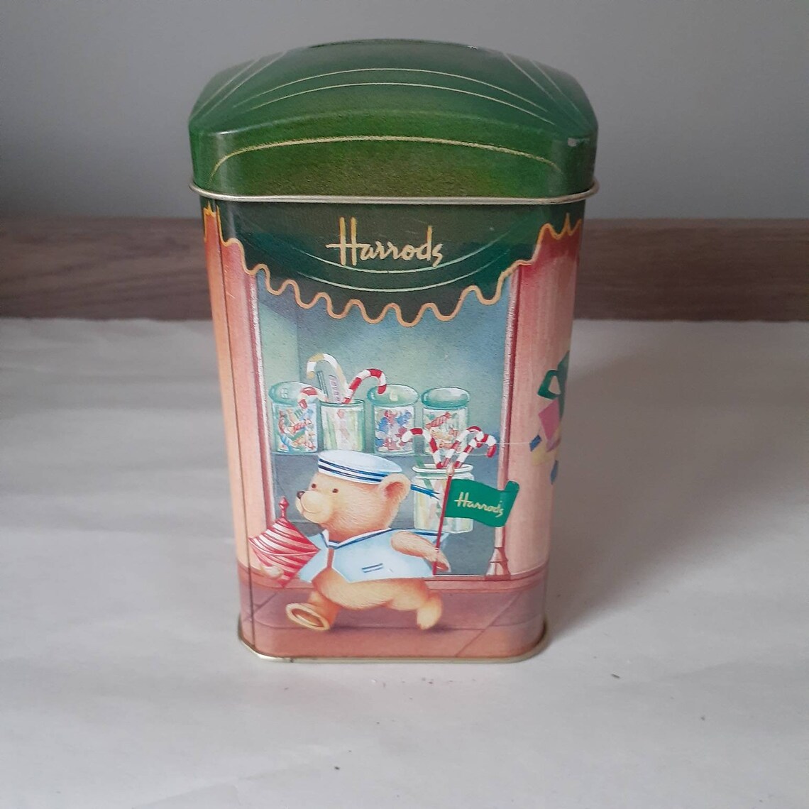 Vintage Harrods Advertising England Tin Piggy Bank Whimsical - Etsy