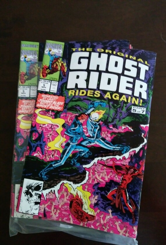 Marvel Ghost Rider Rides Again Vol 5 1991 Unread | Etsy