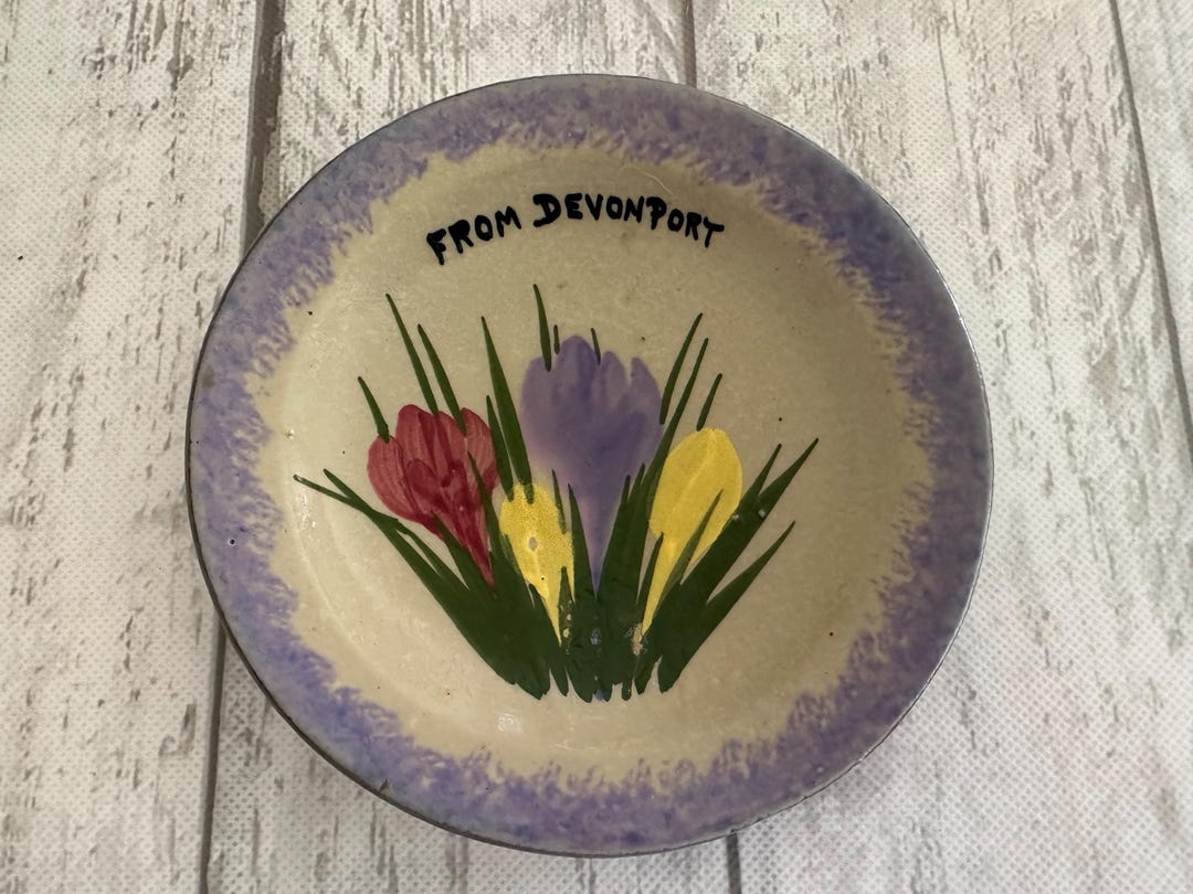 Longpark Torquay "from Devonport" Tulip Hand Painted 5 1/8" Small Tray ...