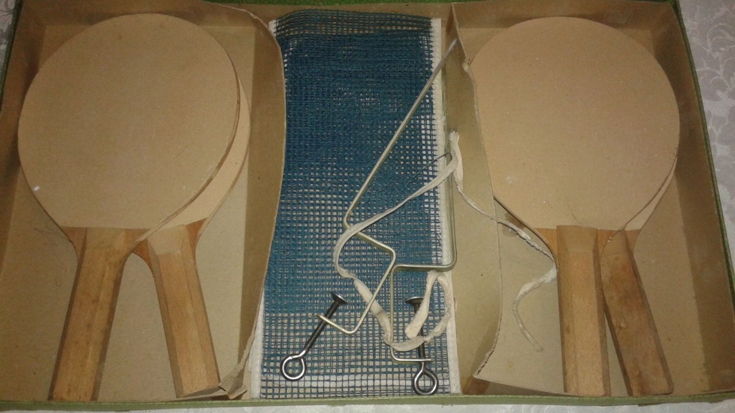 Antique 1930's Table Tennis Ping Pong Box Set~ FREE SHIP - Etsy