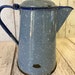 Vintage Light Blue Speckled Enamelware Coffee Pot~ 5-6 Cups~ FREE SHIP ...