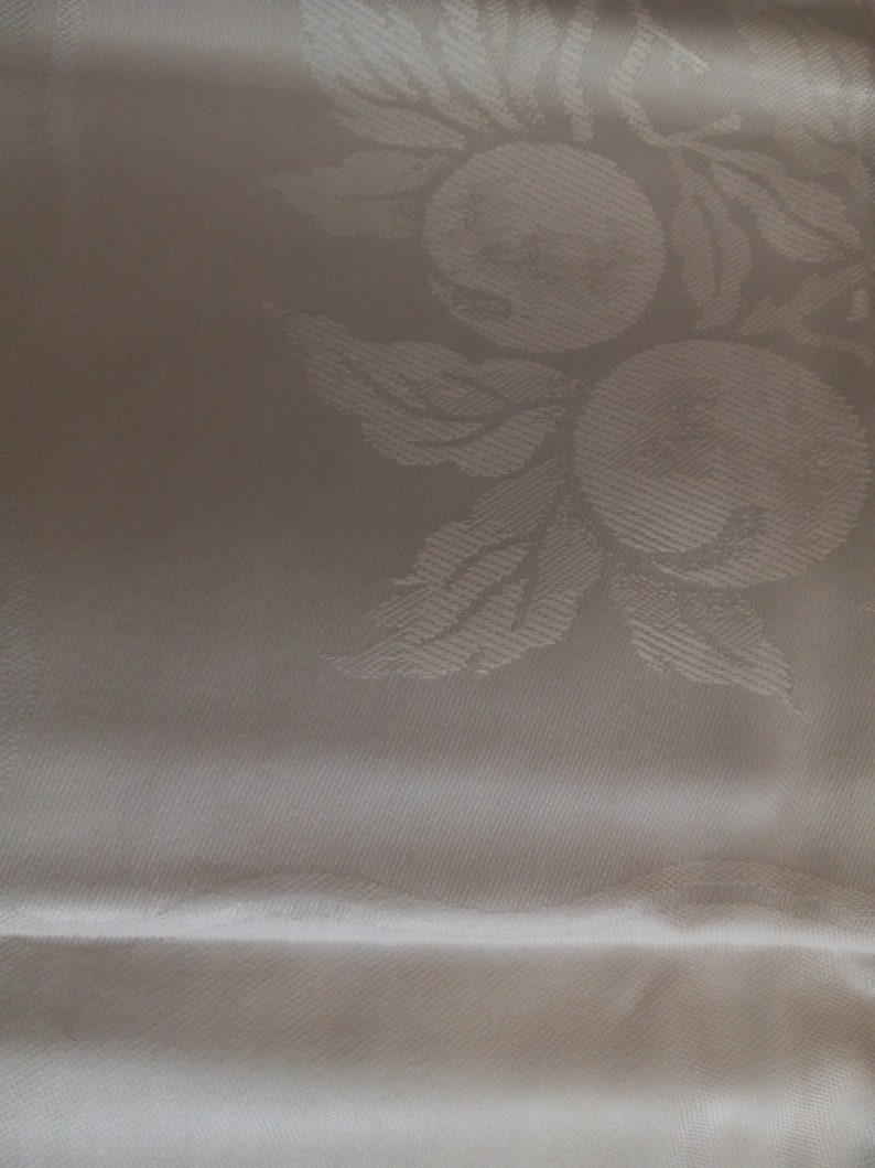 Vintage Imported Cotton/rayon Super Sheen Damask Set~ 66 X 50 ...