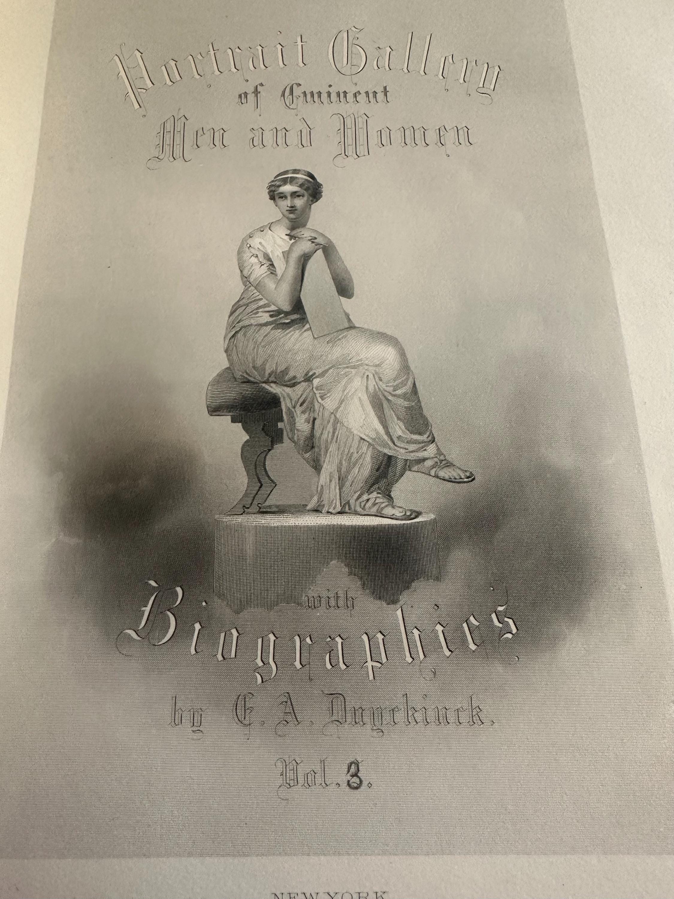 Portrait Gallery of Eminent Men and Women of Europe and America~ 1873 ...