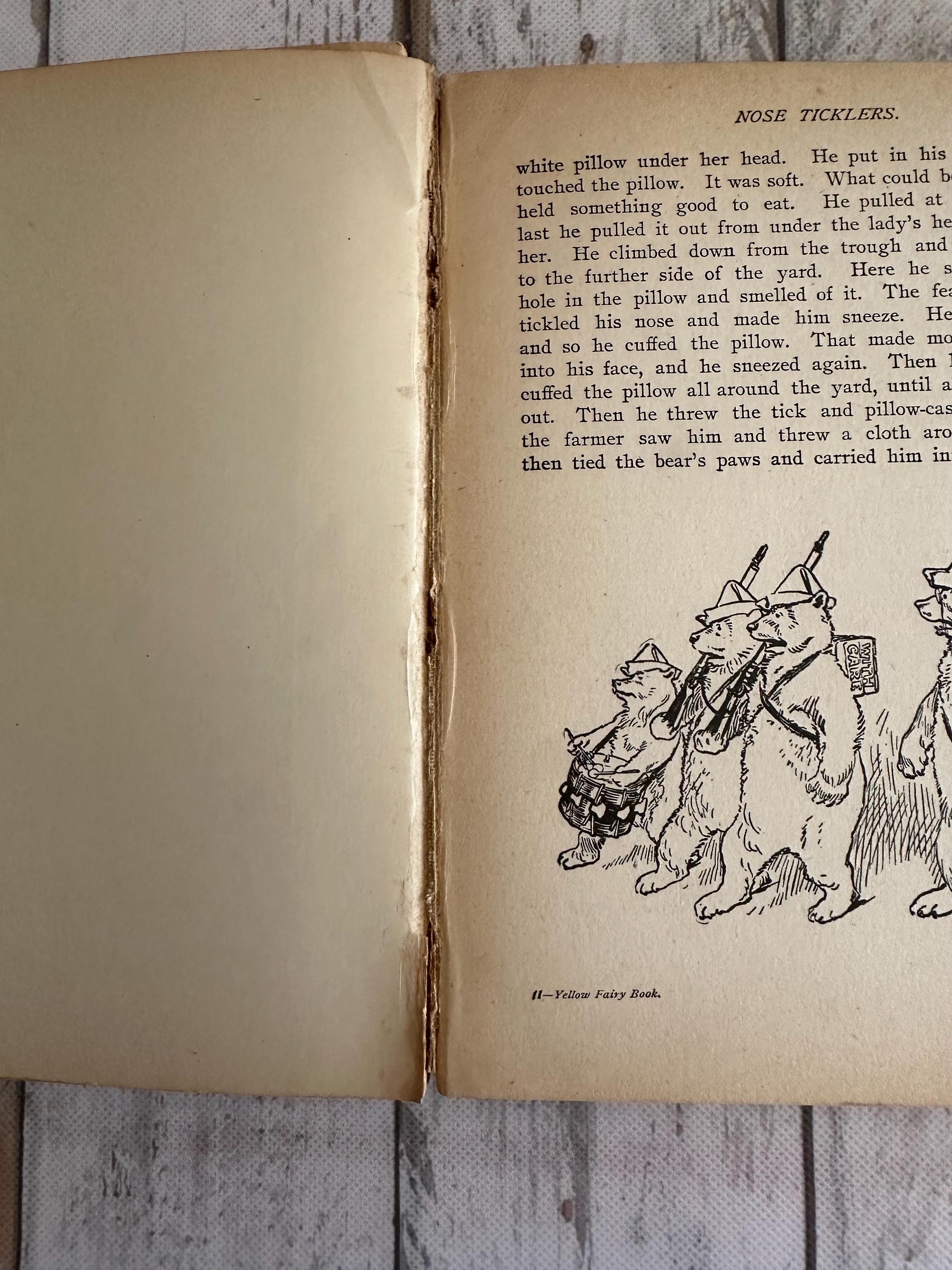 Mother's Yellow Fairy Tale Book ~ Antiquarian Hardcover 1905~ Worn ...