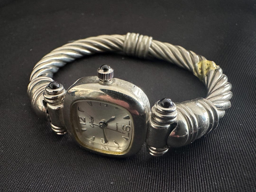 Collezio Magnetic Closure Silver-toned Watch~ Rope Band~ FREE SHIPPING ...