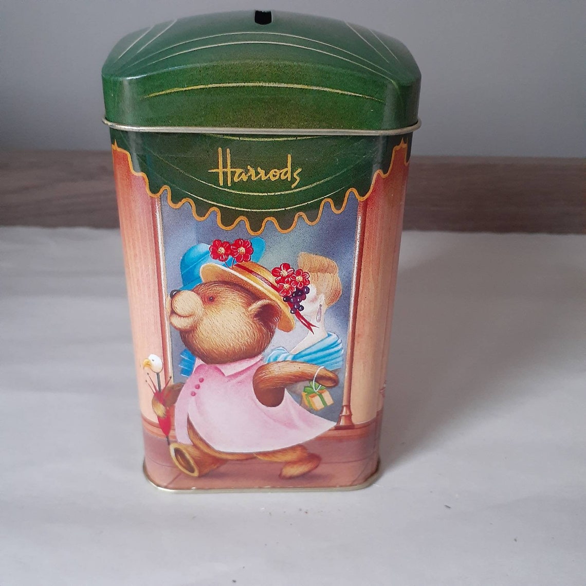 Vintage Harrods Advertising England Tin Piggy Bank Whimsical - Etsy