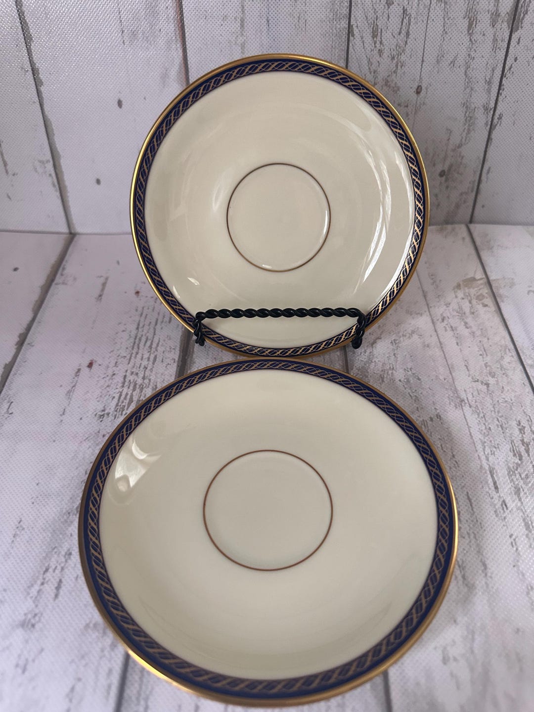 Lenox Elegant Presidential Collection "hamilton" 5.75" Saucers ~ Set of ...
