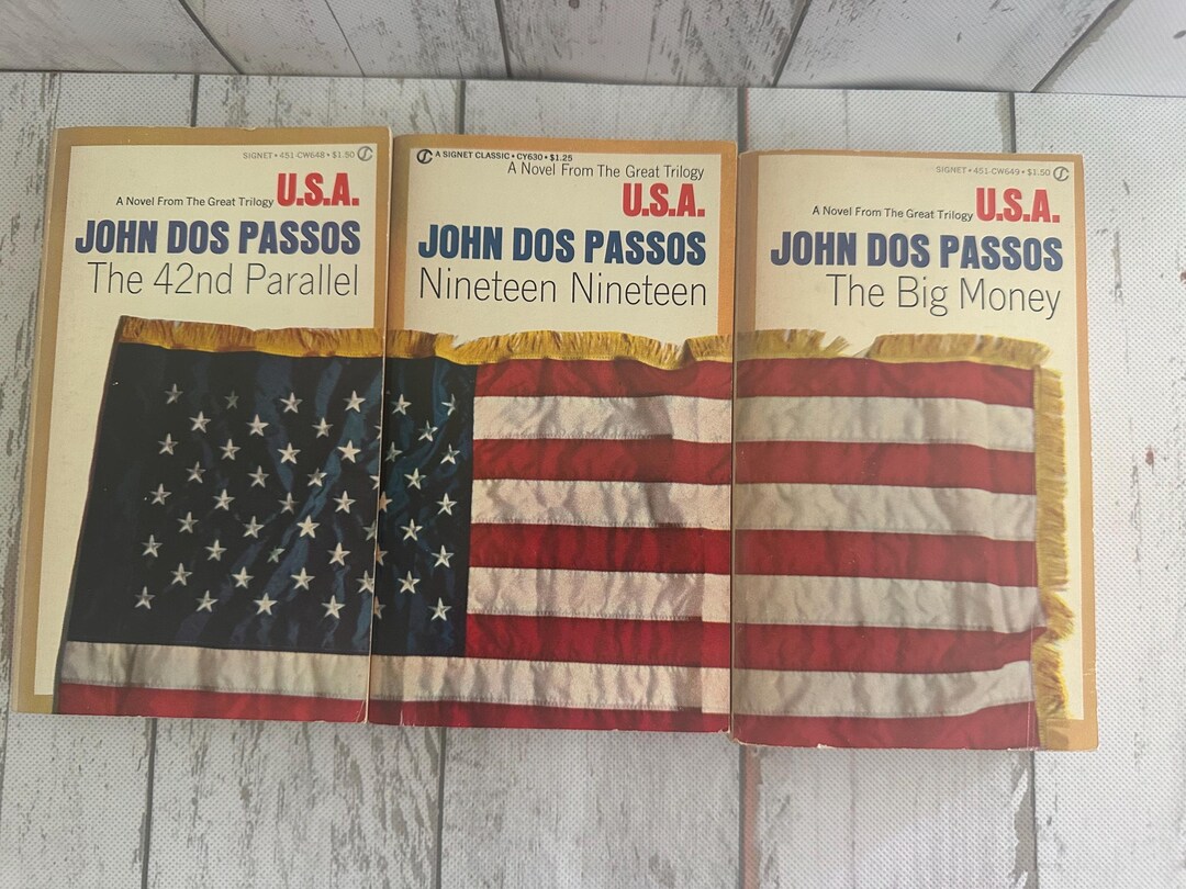 John Dos Passos~ 1969 USA Trilogy Paperbacks~ Signet Classics~ Good ...