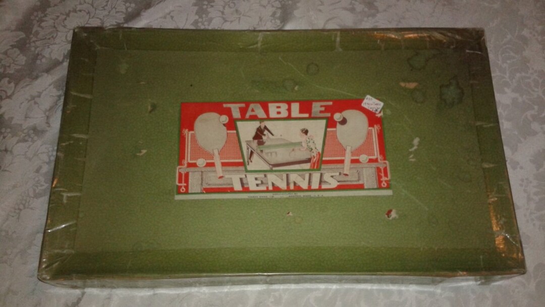 Antique 1930's Table Tennis Ping Pong Box Set~ FREE SHIP - Etsy