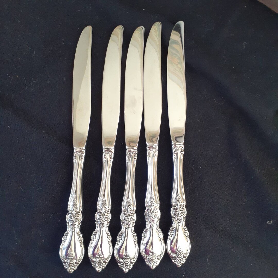 Set of 5 Vintage Rose Handled Knives Unknown Maker FREE SHIP - Etsy