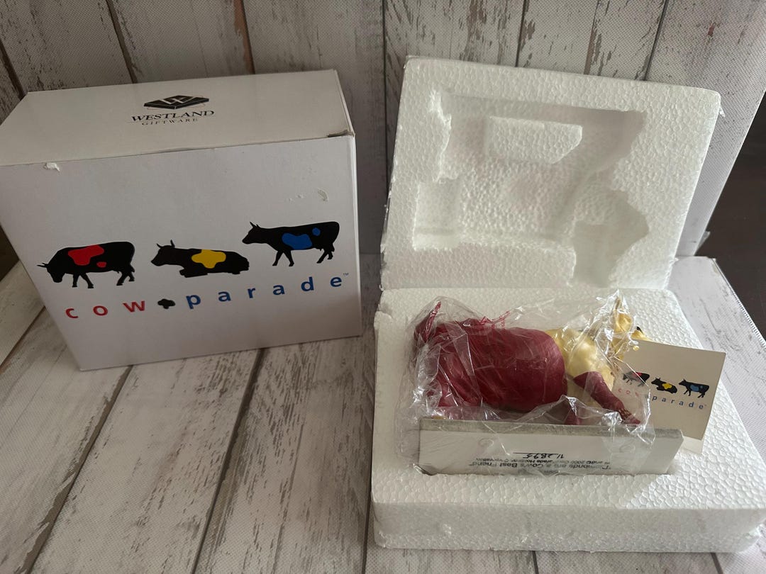 Cow Parade "diamonds Are A Cow's Best Friend" NIB Numbered 1/2895~ Mint ...