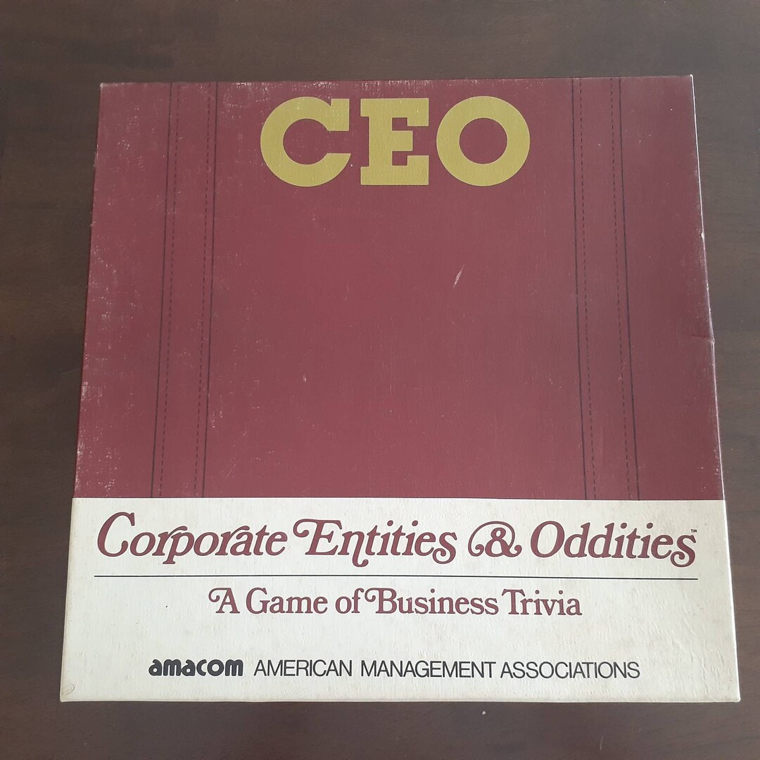 Vintage CEO Gorporate Entities & Oddities Box Game~ 1984 Unused~ FREE ...