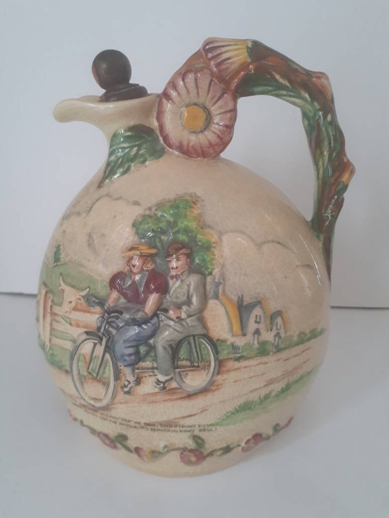 Vintage Crown Devon Fielding Daisy Bell Majolica Musical Jug - Etsy