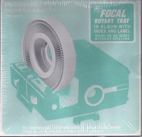 Vintage Focal Rotary Tray With Index and Label Holds 100 2 X | Etsy