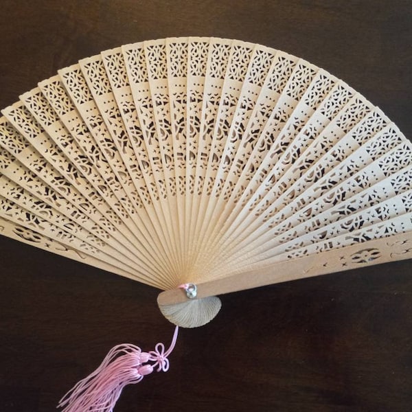 Wooden Hand Fan - Etsy