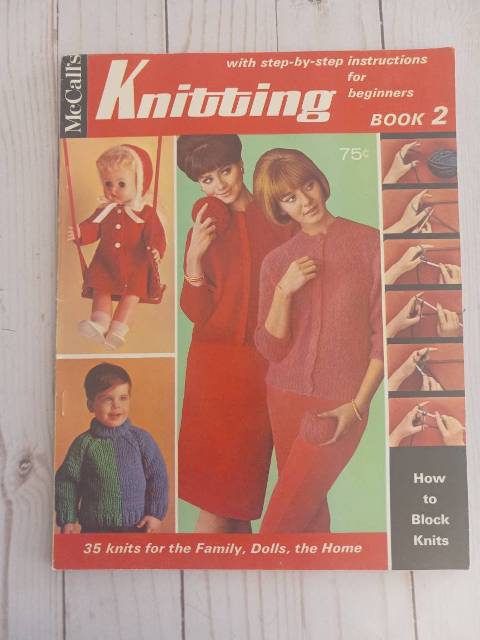 Mccall's Knitting Instructions for Beginners Booklet 1966 | Etsy