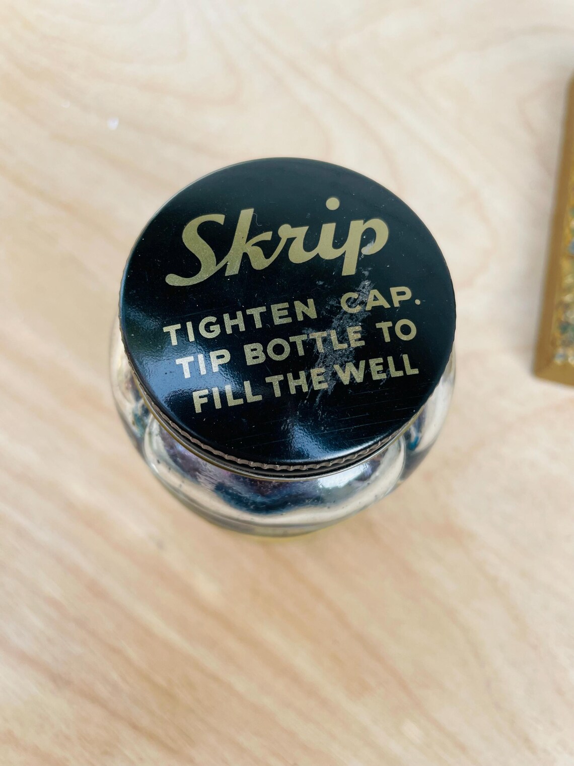 Vintage Ink Well - Letter Writing - Stationary - Brass Ink Well - Etsy