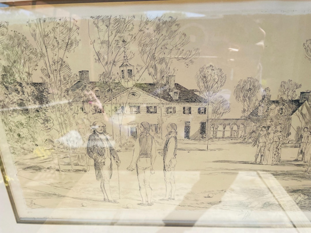 Antique Artwork- Sketch- Artwork- Framed Artwork- American- Revolution ...