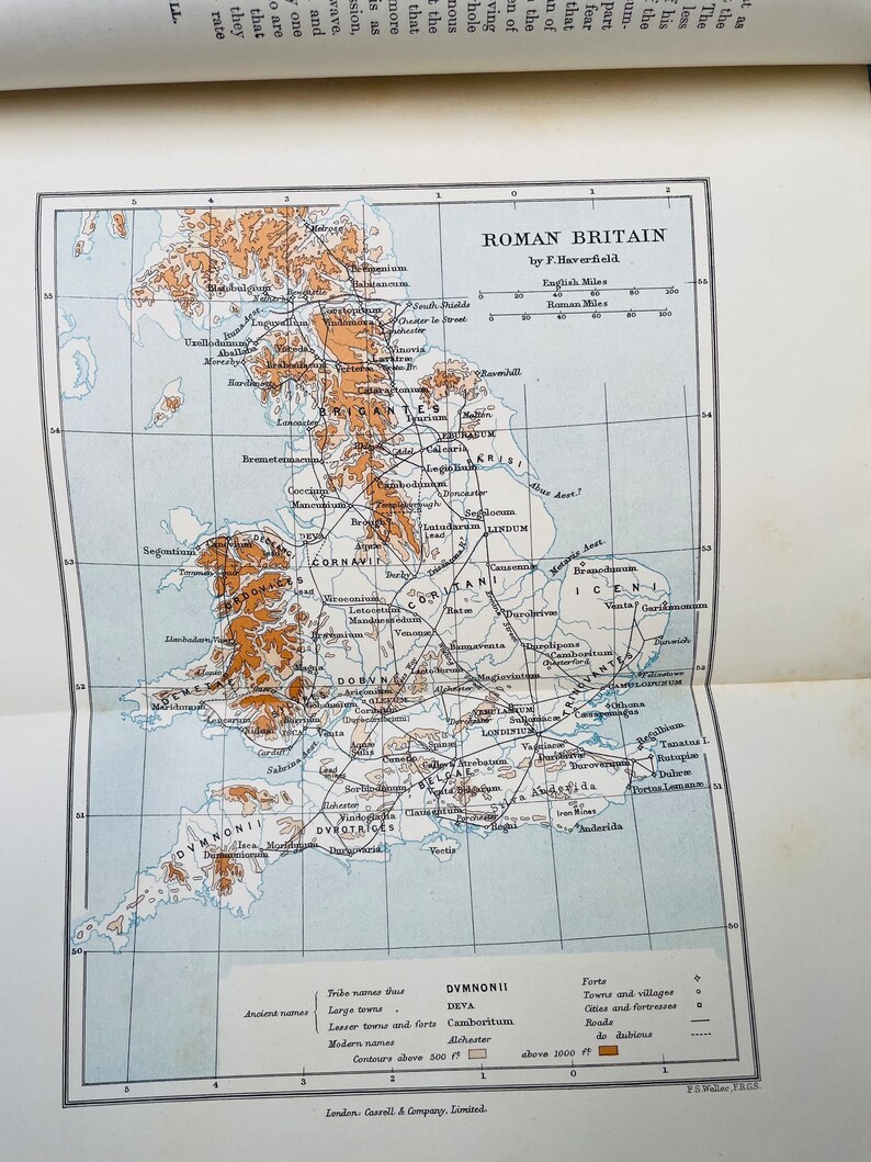 Antique Leather Book Set History Britain Brown and Gold - Etsy