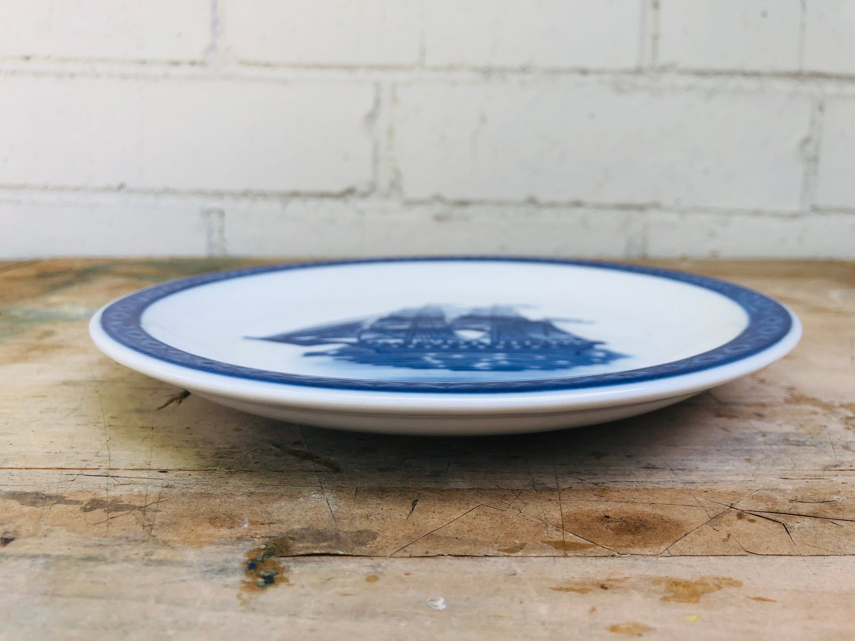 Sailboat Salad Plate China - Nautical Decor - Coastal Decor - Etsy