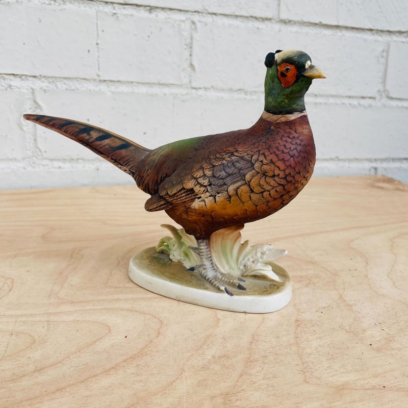 Ceramic Pheasant Figurine - Etsy