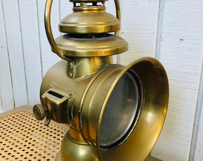 Antique Carriage Lantern - Brass Lantern - Vintage Car Lantern - Etsy