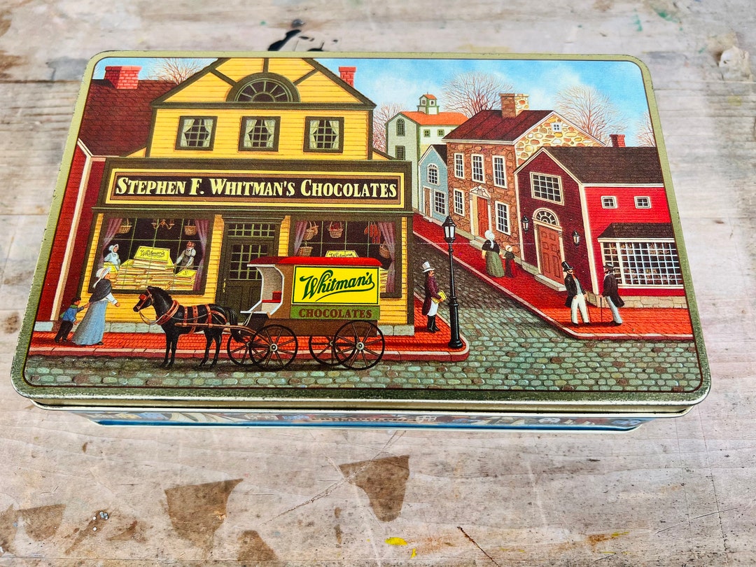 Vintage Chocolate Tin Box - Rectangular Tin - Whitman's Chocolates ...