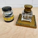 Vintage Ink Well - Letter Writing - Stationary - Brass Ink Well - Etsy