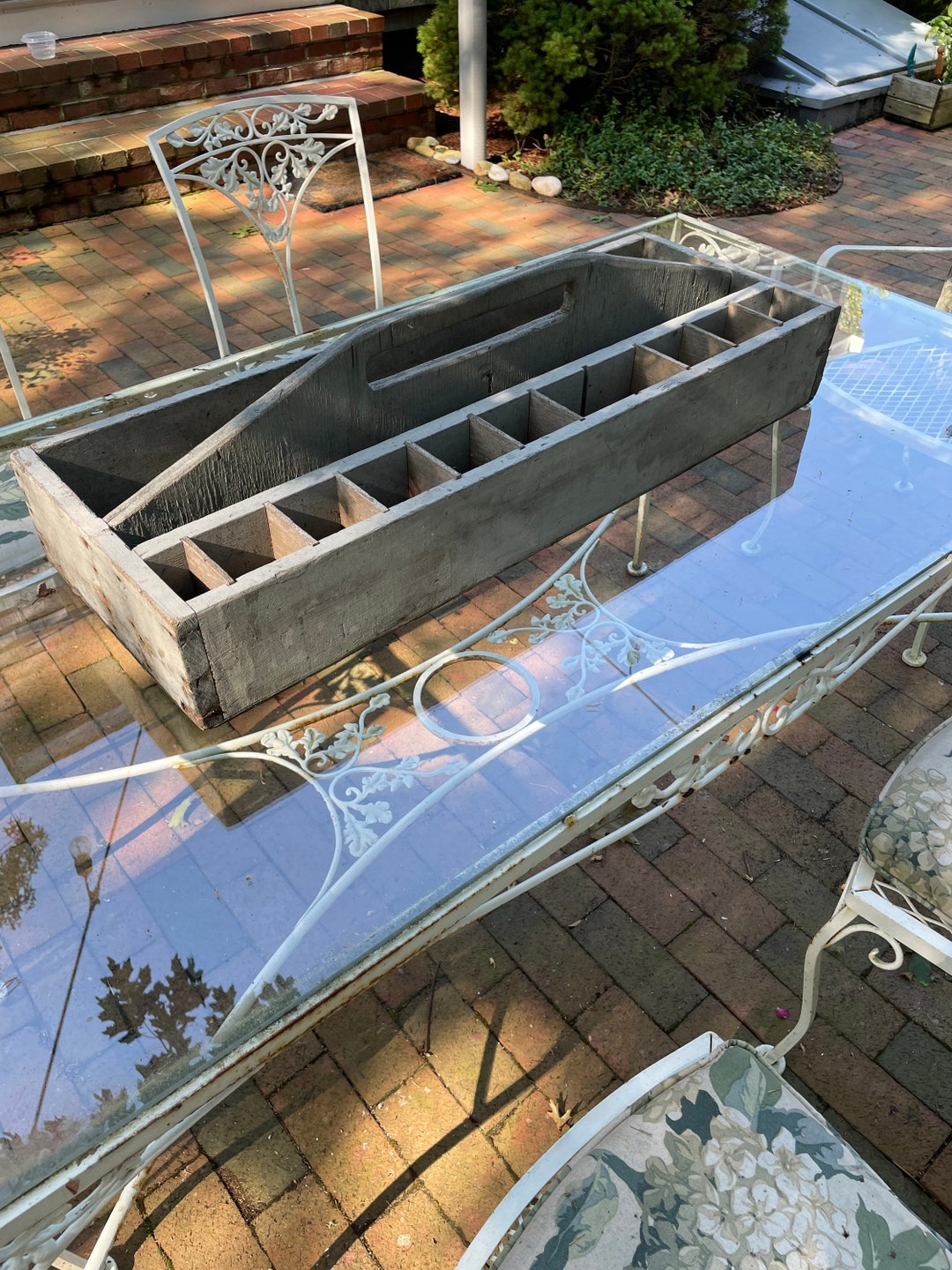 Large Wood Toolbox- Carryall- Wood Box- Centerpiece - Etsy