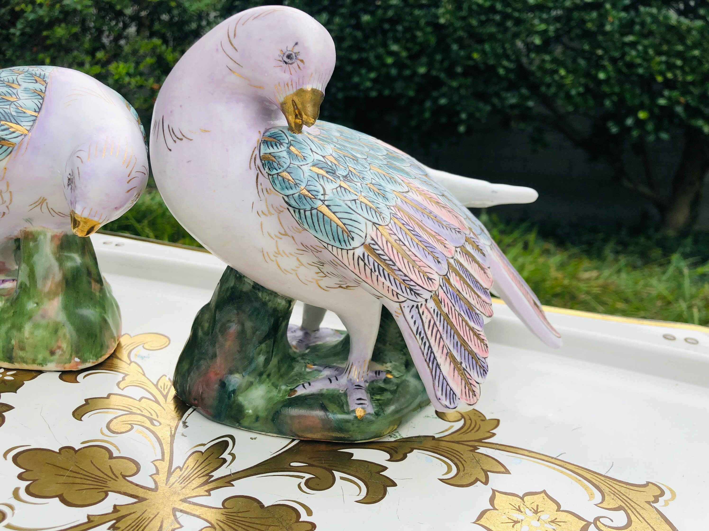 Vintage Toyo China Birds Bird Statues Bird Figurines | Etsy