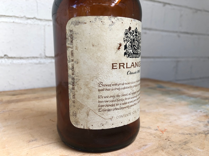 Vintage Beer Bottle - Jos Schlitz Brewing - Erlanger 1893 - Milwaukee ...
