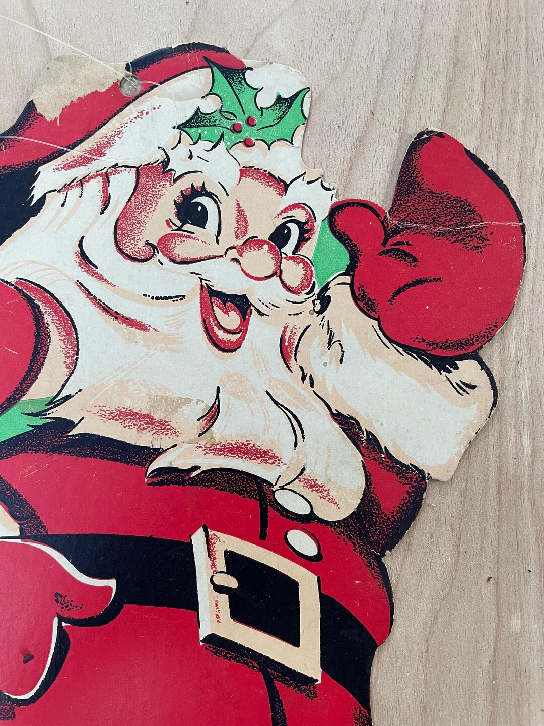 Vintage Christmas Paper Decoration- Santa Claus-vintage Christmas ...