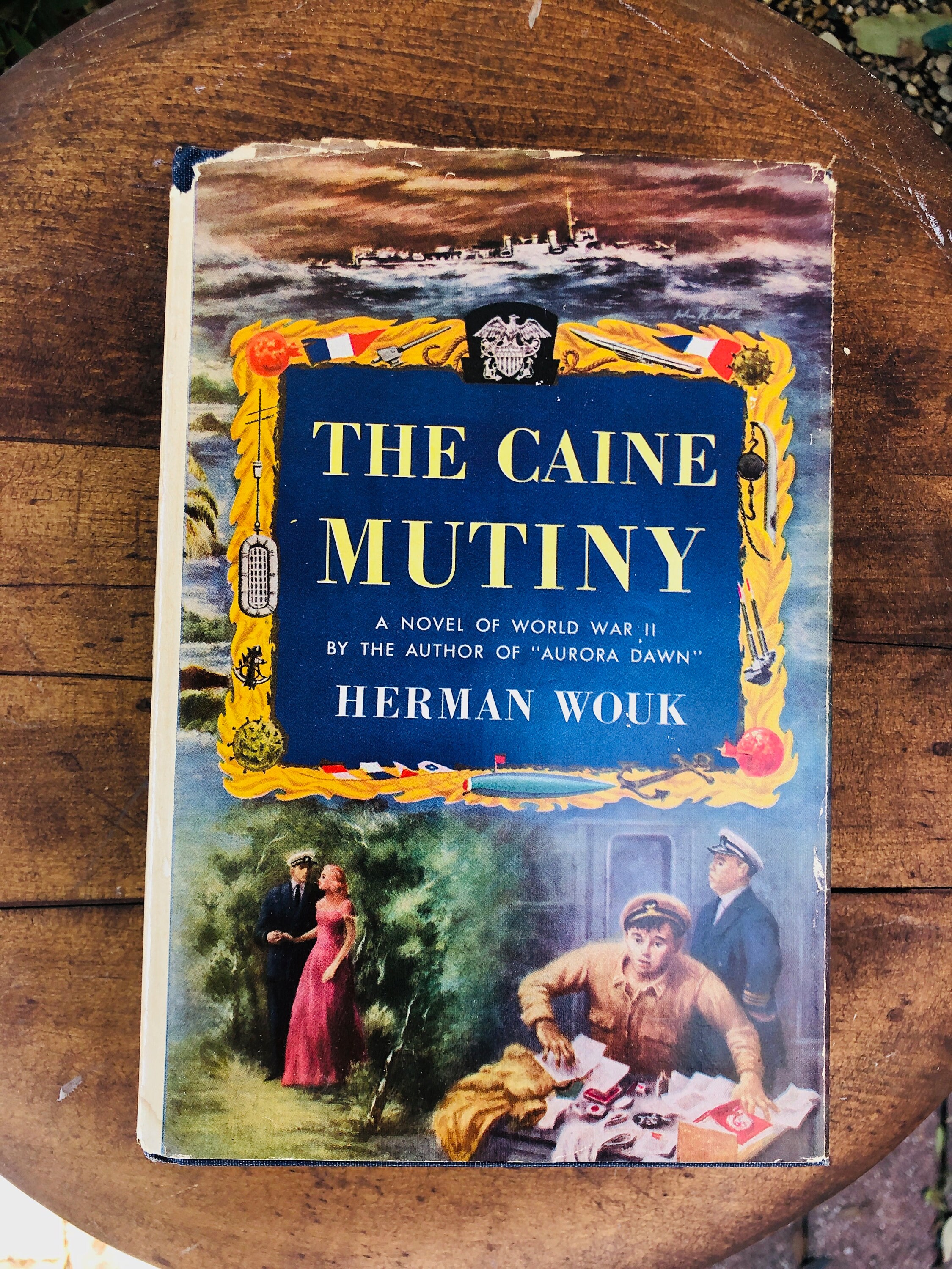 Vintage Hardback Book The Caine Mutiny Herman Wouk World | Etsy