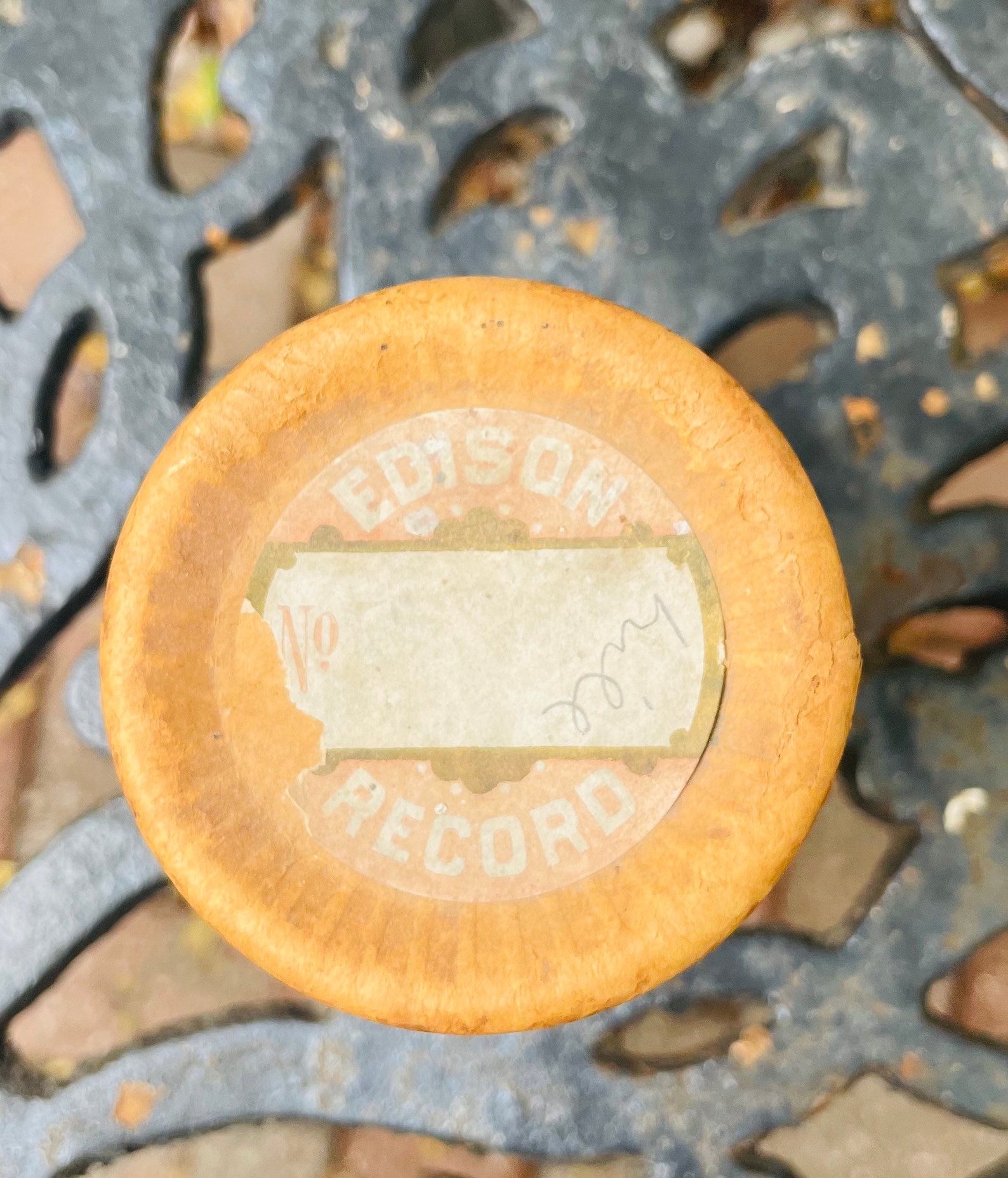 Edison Gold Moulded Records Container - Etsy
