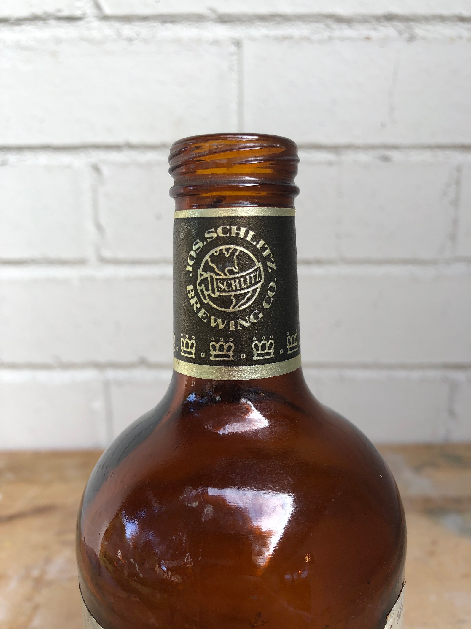 Vintage Beer Bottle - Jos Schlitz Brewing - Erlanger 1893 - Milwaukee ...