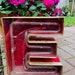Letter - Vintage - Neon Letter - E - Sign - Red and Gold - Etsy