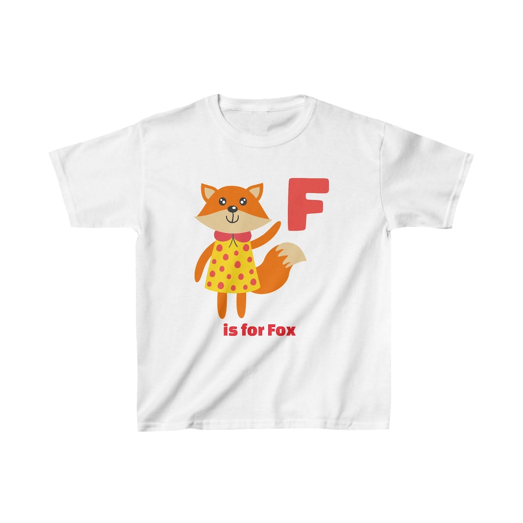 Alphabet Parade Train Preschool F is for Fox Toddler Fine Jersey Tee - Etsy