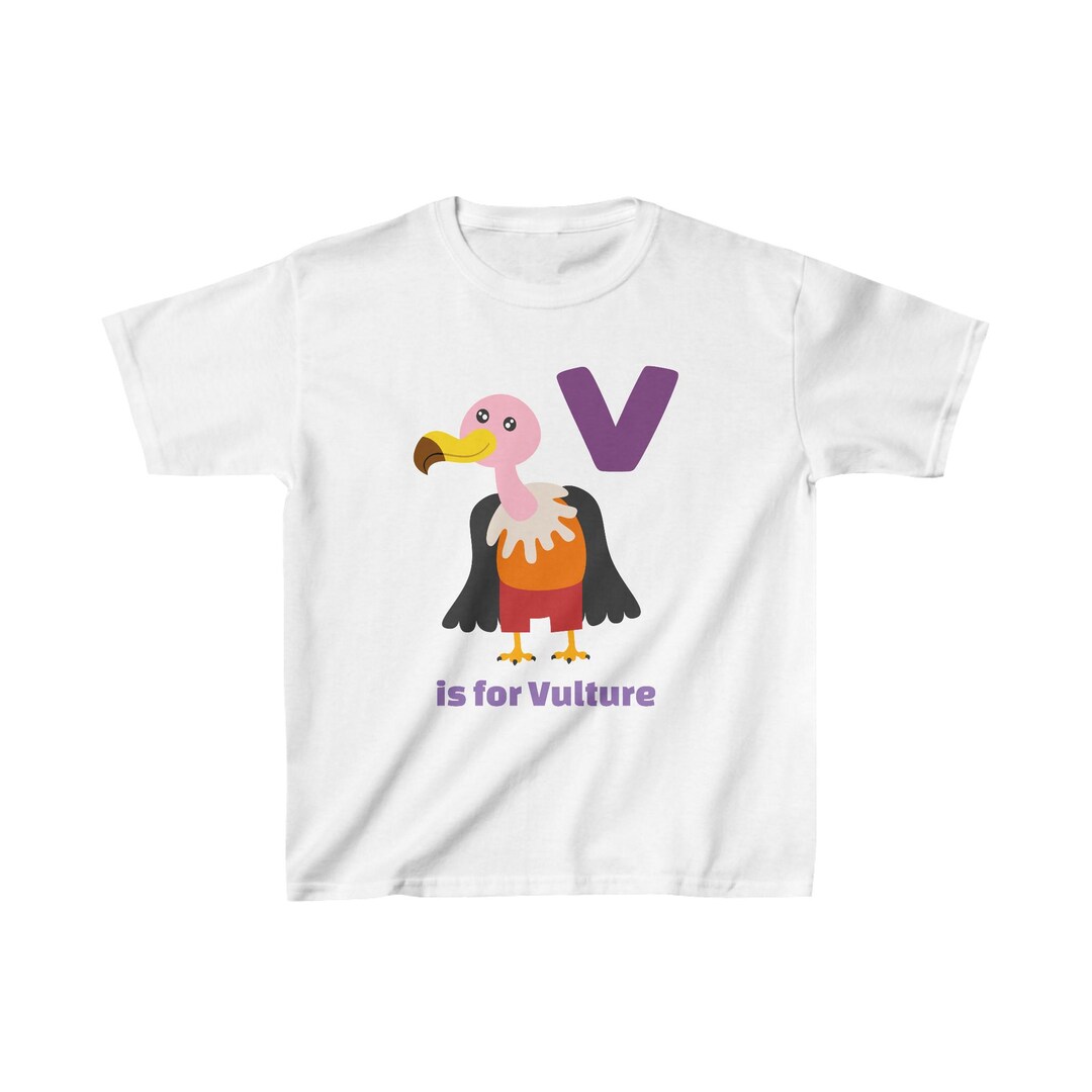 Alphabet Parade Train Preschool V is for Vulture Toddler Fine Jersey ...