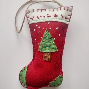 Christmas Hanging Stocking Ornament Sewing Pattern, PDF Tutorial and ...