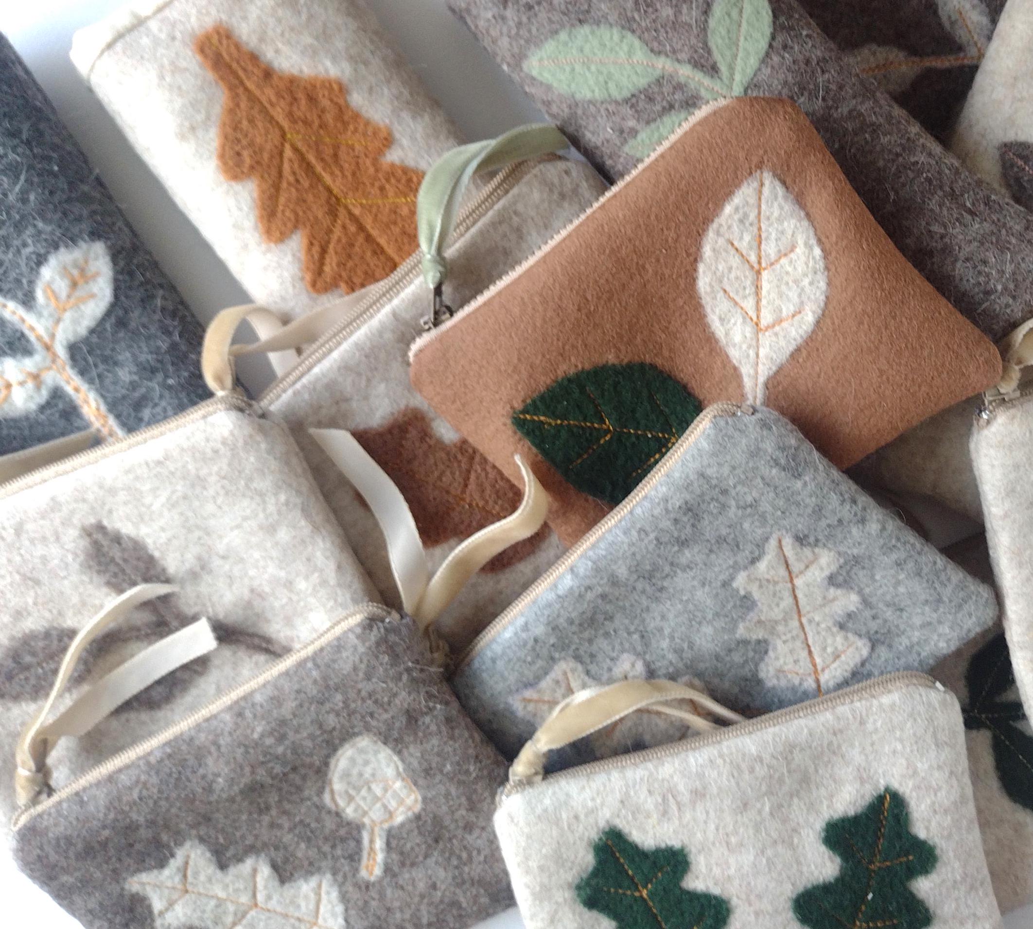 Wool Felt Purse and Unique Gift Idea, Natural Woodland Inspired Gift ...