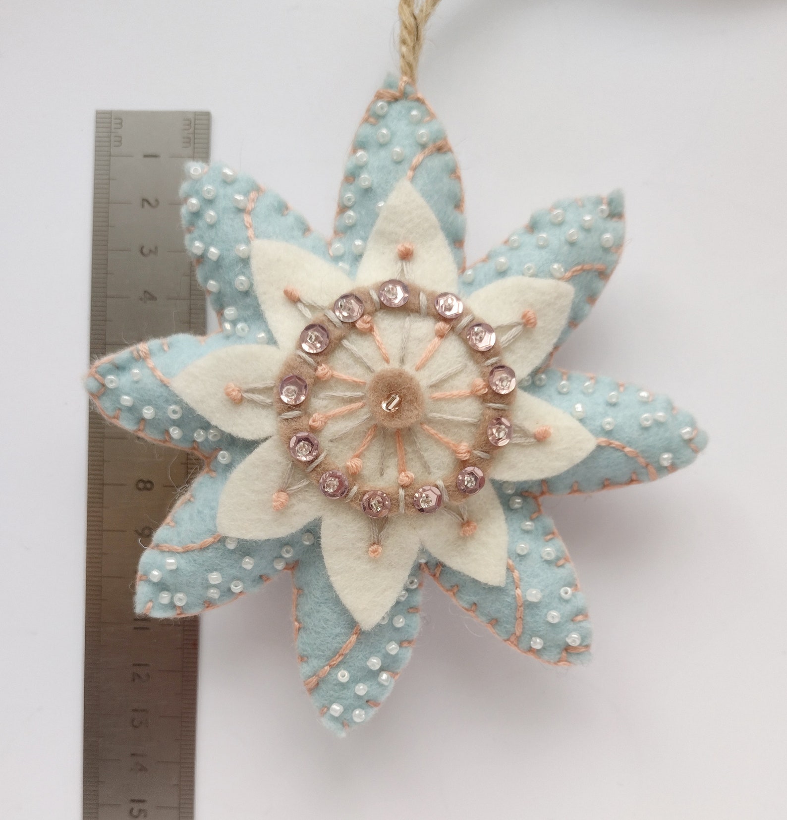PDF Pattern for Sewing Your Own Pastel Wool Felt Floral Decoration - Etsy